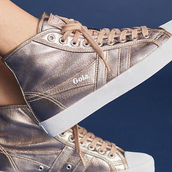 Gola | Shoes | Gola Rose Gold Leather Lace Up Sneakers | Poshmark